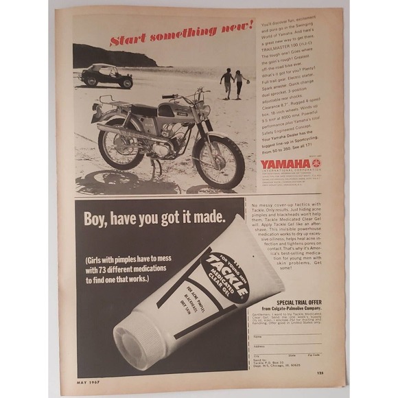 Other | Yamaha Vintage Motorcycle Advertisement 1967 | Poshmark